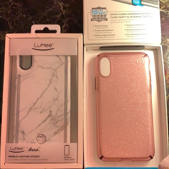 Other | Lumee Duo Clear Glitter Speck Case For Iphonex | Poshmark